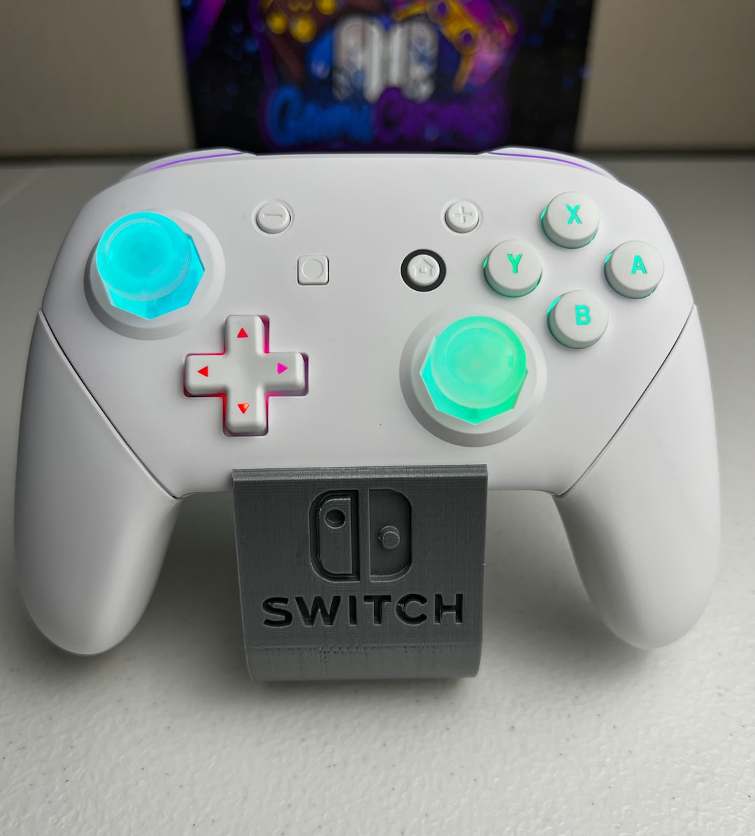 Soft Touch White - RGB LED - Custom Pro Controller for the Switch or PC ...