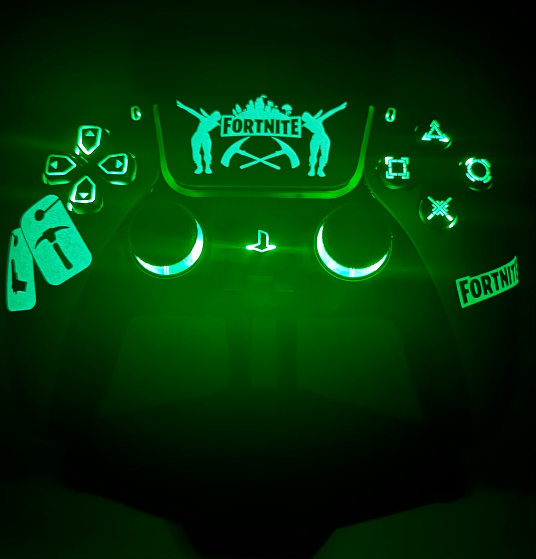 Glow in the Dark - RGB LED - Custom Wireless Controller for PS5 or PC ...