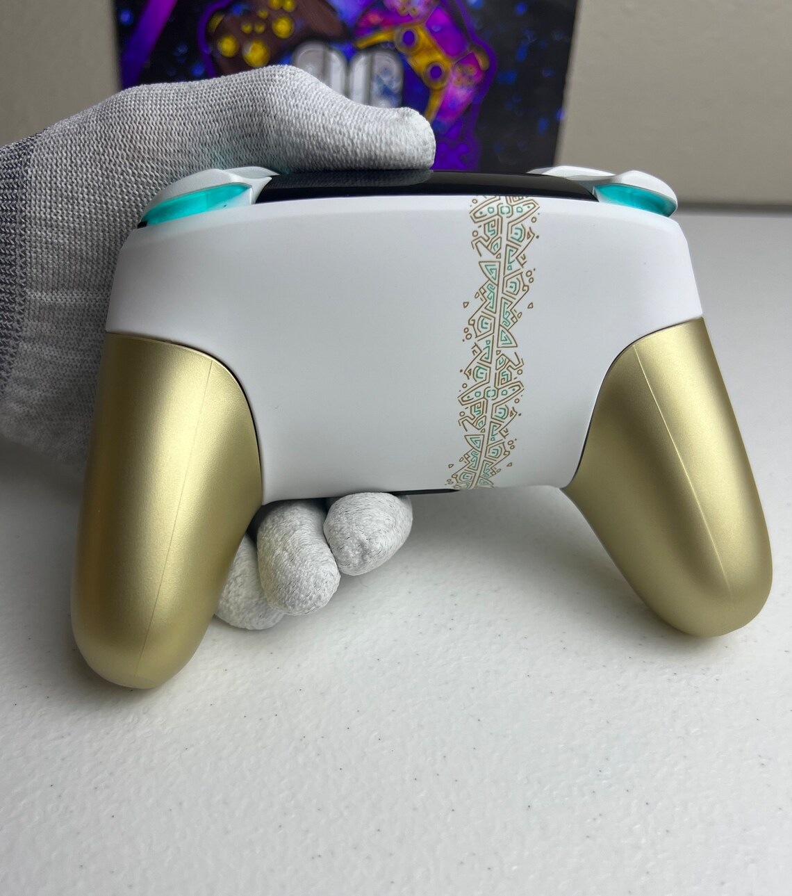 Zelda TOTK - RGB Led - Glow in the Dark - Custom Pro Controller for the ...