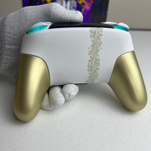 Zelda TOTK - RGB Led - Glow in the Dark - Custom Pro Controller for the ...