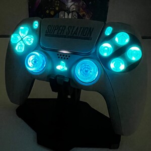 Retro SNES Theme RGB LED Custom Wireless Controller for PS5 or Pc - Etsy