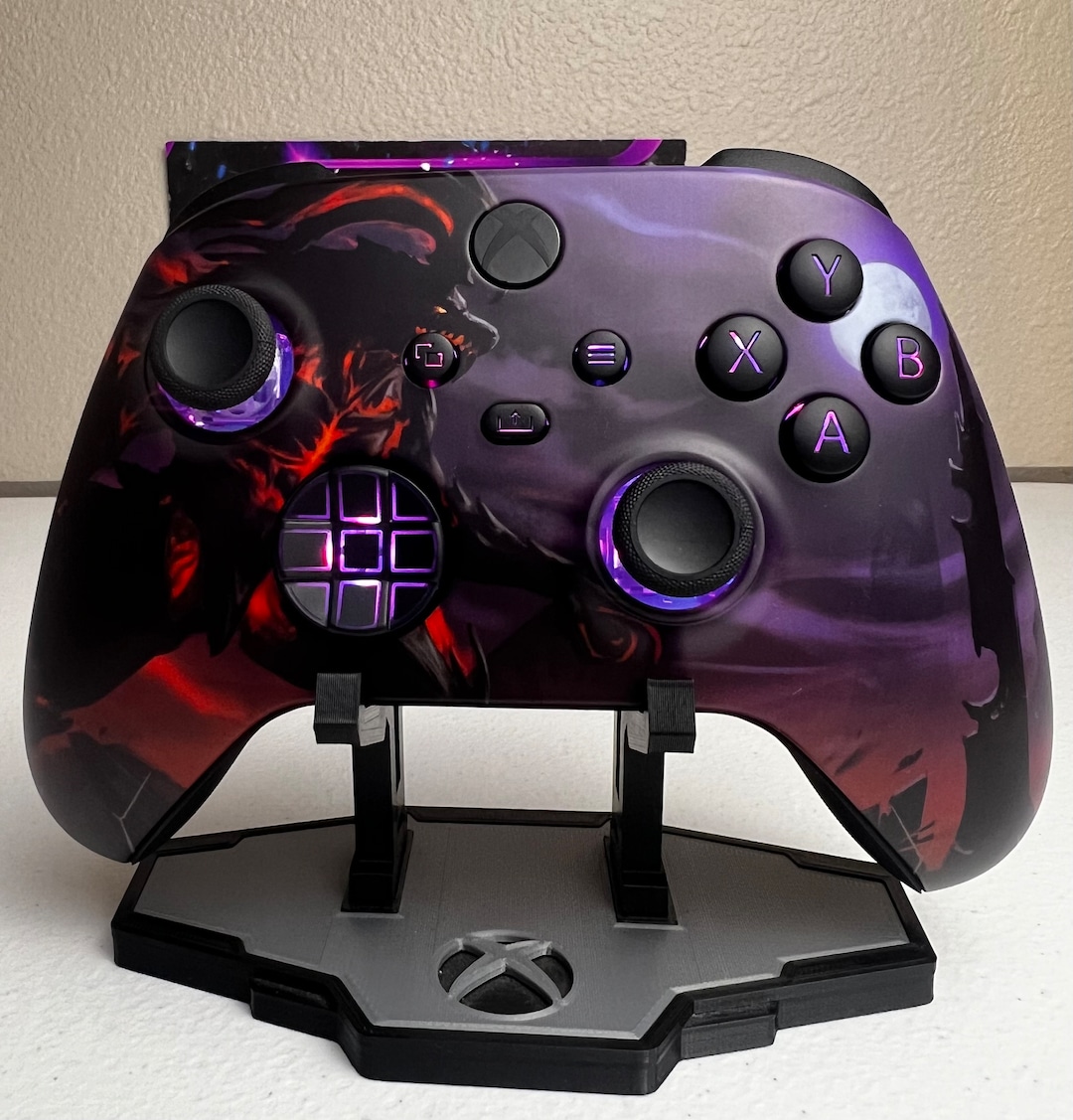 Dragon Theme - RGB LED - Custom Wireless Controller for Xbox or PC - Etsy