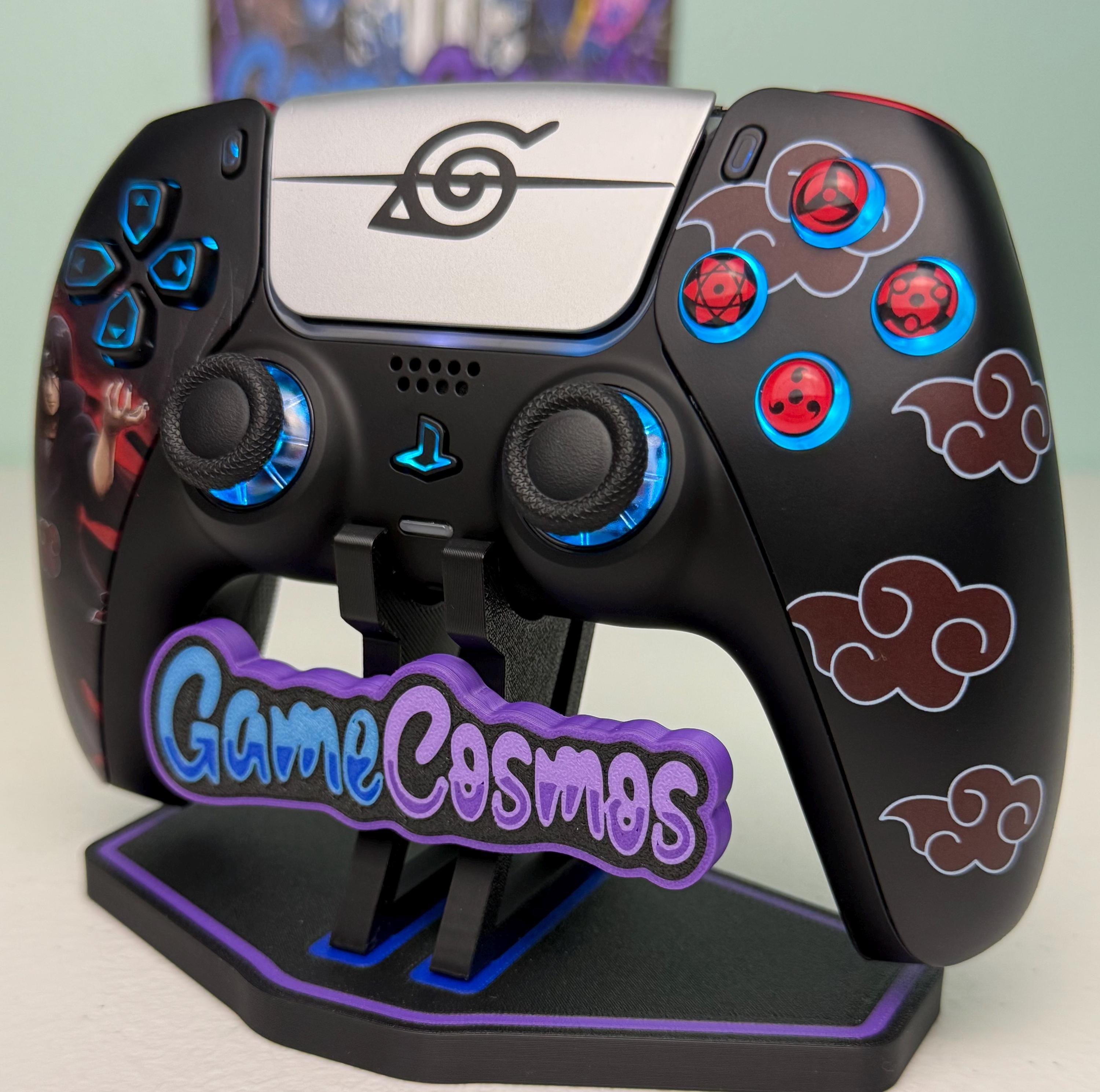Anime Manga - Red Clouds - RGB LED - Custom Wireless Controller for PS5 ...