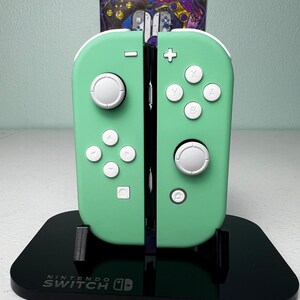 Mint Green Pastel - White Accents - Custom Joycons for the Nintend ...