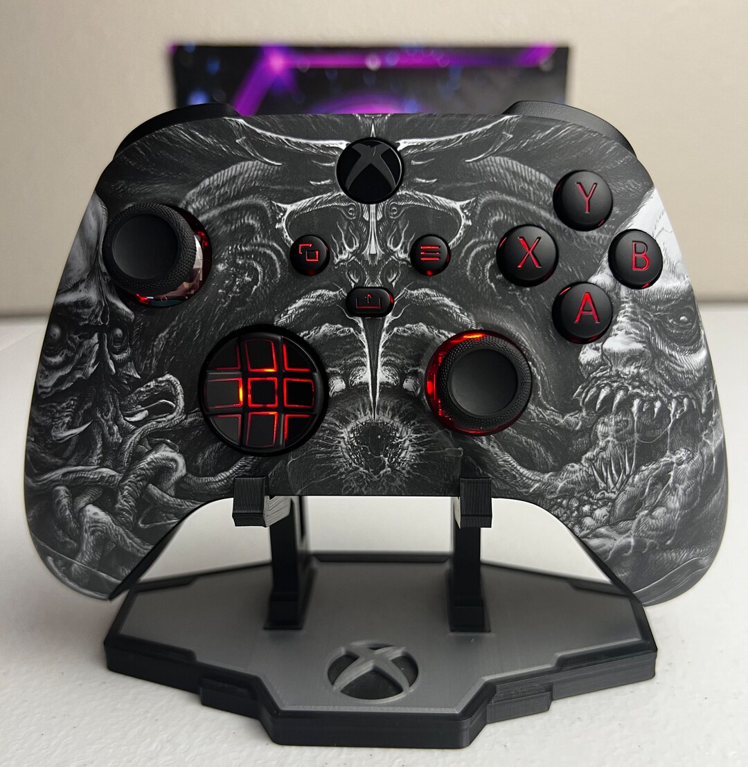 Zombies Horror - RGB LED - Custom Wireless Controller for Xbox or PC - Etsy