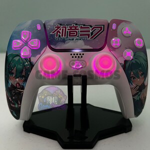 Anime Girl Theme - RGB LED - Custom Wireless Controller for PS5 or PC ...