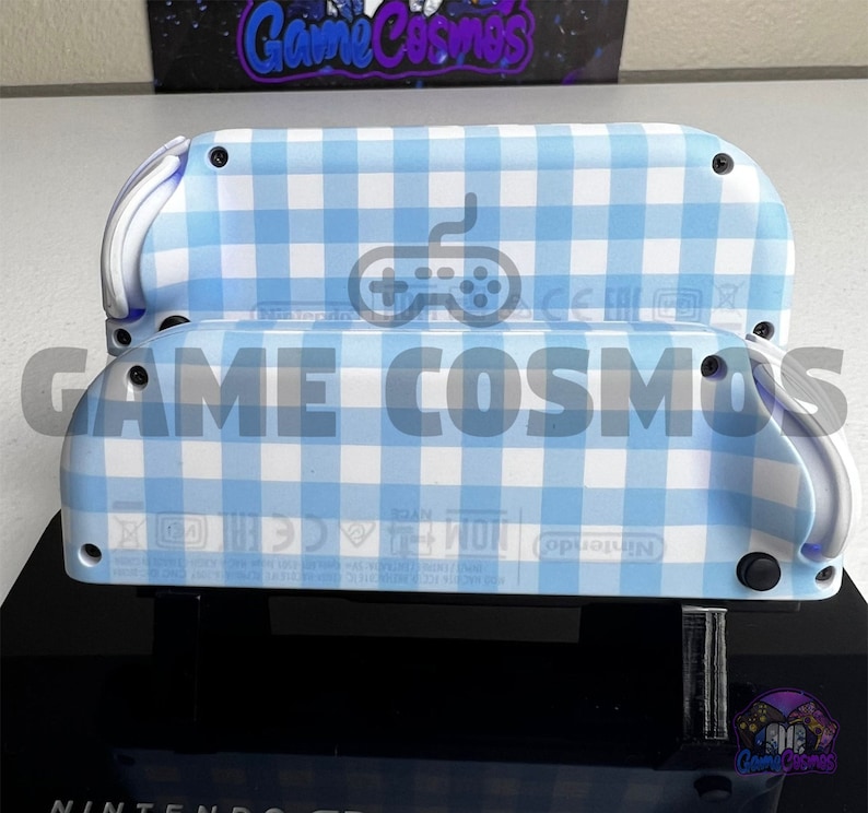 Cute Cartoon Theme - Baby Blue White Pastel - Custom Joycons for the ...