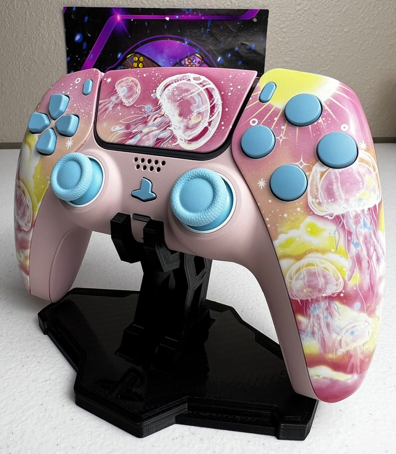 Jellyfish Paradise - Baby Blue Pink - Custom Wireless Controller for ...