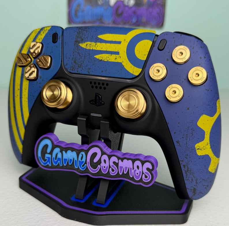 Vault Fall0ut Tec - Real Metal - Custom Wireless Controller for PS5 or ...