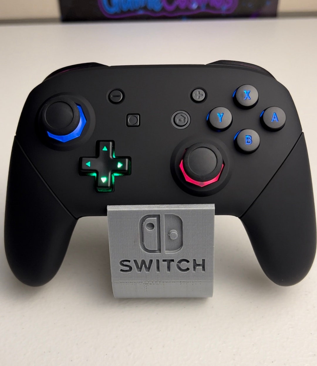 Soft Touch Black - RGB LED - Gated Sticks - Custom Pro Controller for ...
