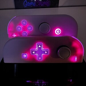 Soft Touch Sakura Pink - RGB LED - Custom Joycons for the Nintend ...