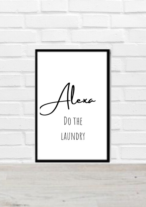 Alexa Printable Sign Home Decor Printable Decor 2021 | Etsy