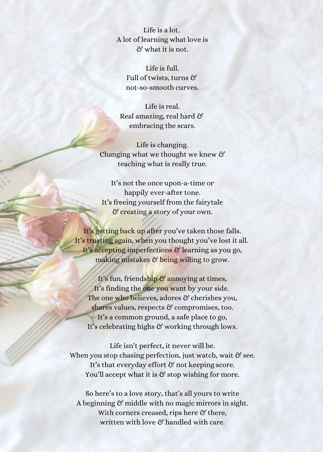 Original Custom Poem, Wedding Reading, Blended Family Poem, Friendship ...