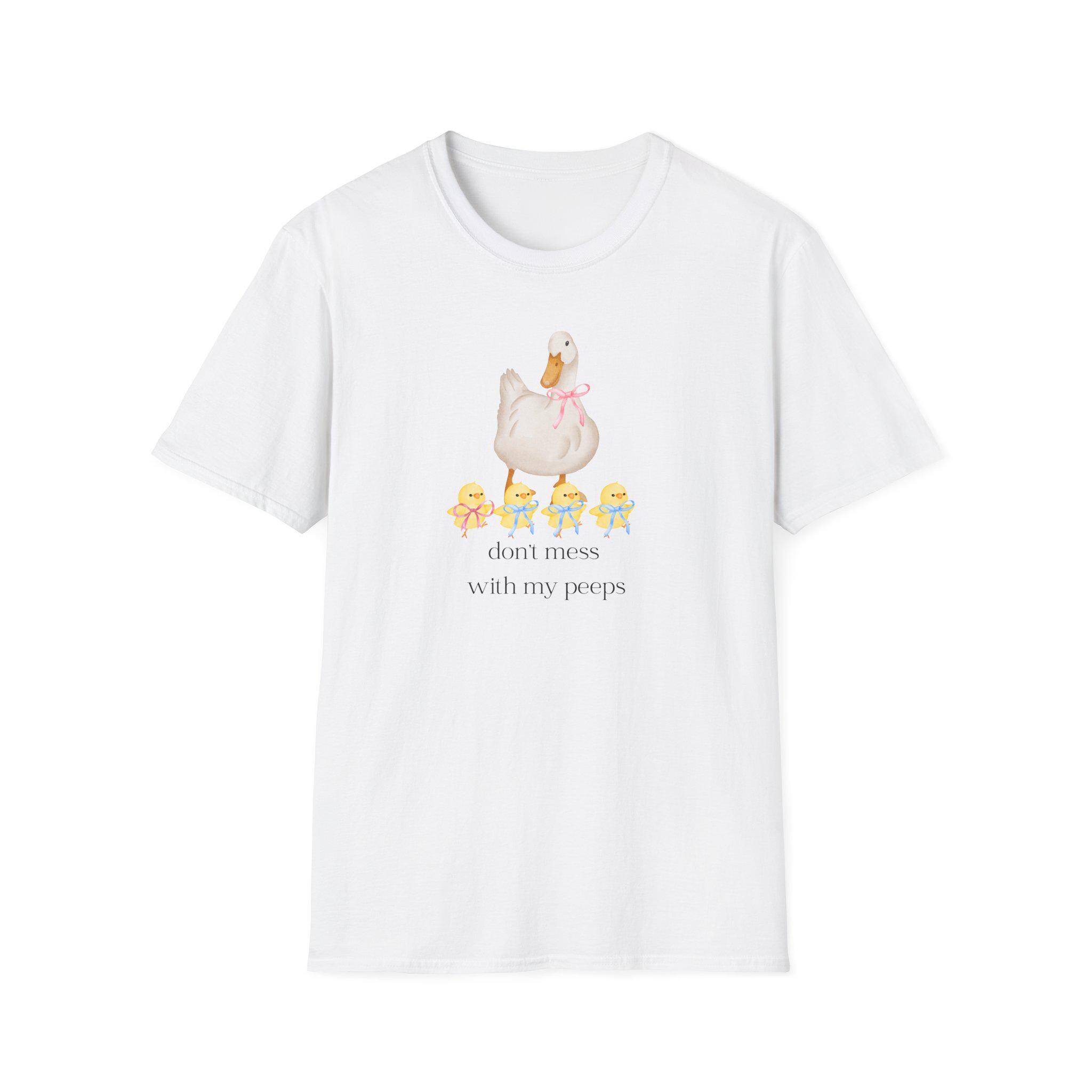 Personalized Don't Mess With My Peeps Tee, Cute Duck Shirt, Gift for ...
