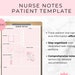 RN Documentation Notepad Printable: Essential Nurse Care Tool for ...