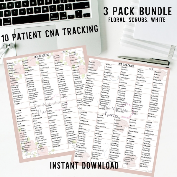 Cna Assignment Chart - Etsy