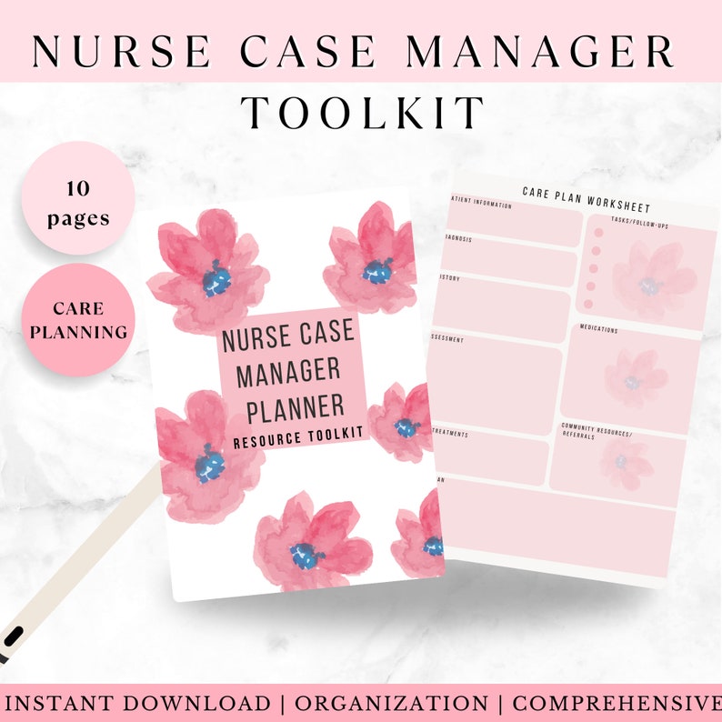 Nurse Case Manager Planner Toolkit, PRINTABLE, Case Manager, CCM ... Nurse Case Manager Planner Toolkit, PRINTABLE, Case Manager, CCM ...