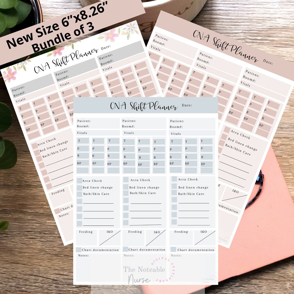 Printable CNA Shift Organizer | Nursing Assistant Brain Sheet ...