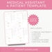 MEDICAL ASSISTANT Notes | 4 Patient Instant Download Notepad ...