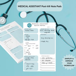 Vitals Post It Note - Etsy