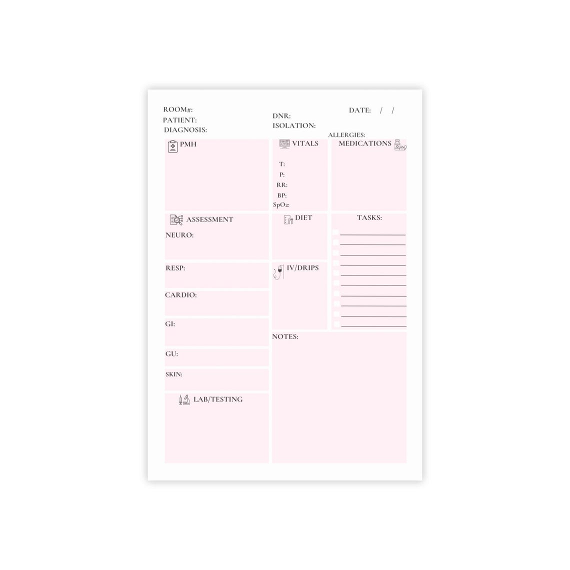 NURSE GIFT Post-it® Note Pads. | Critical Care Nurse Shift Notepad ...