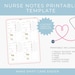 Nurse Tracker 4-patient Printable | RN Notes & Documentation Tool ...