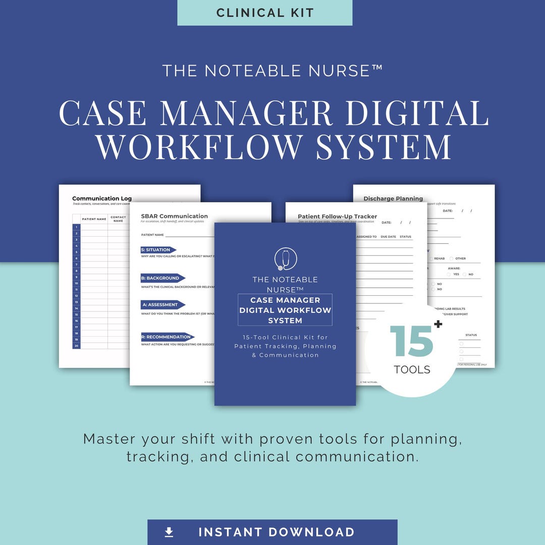 Case Manager Workflow System | 15 Clinical Tools | Patient Tracking ...