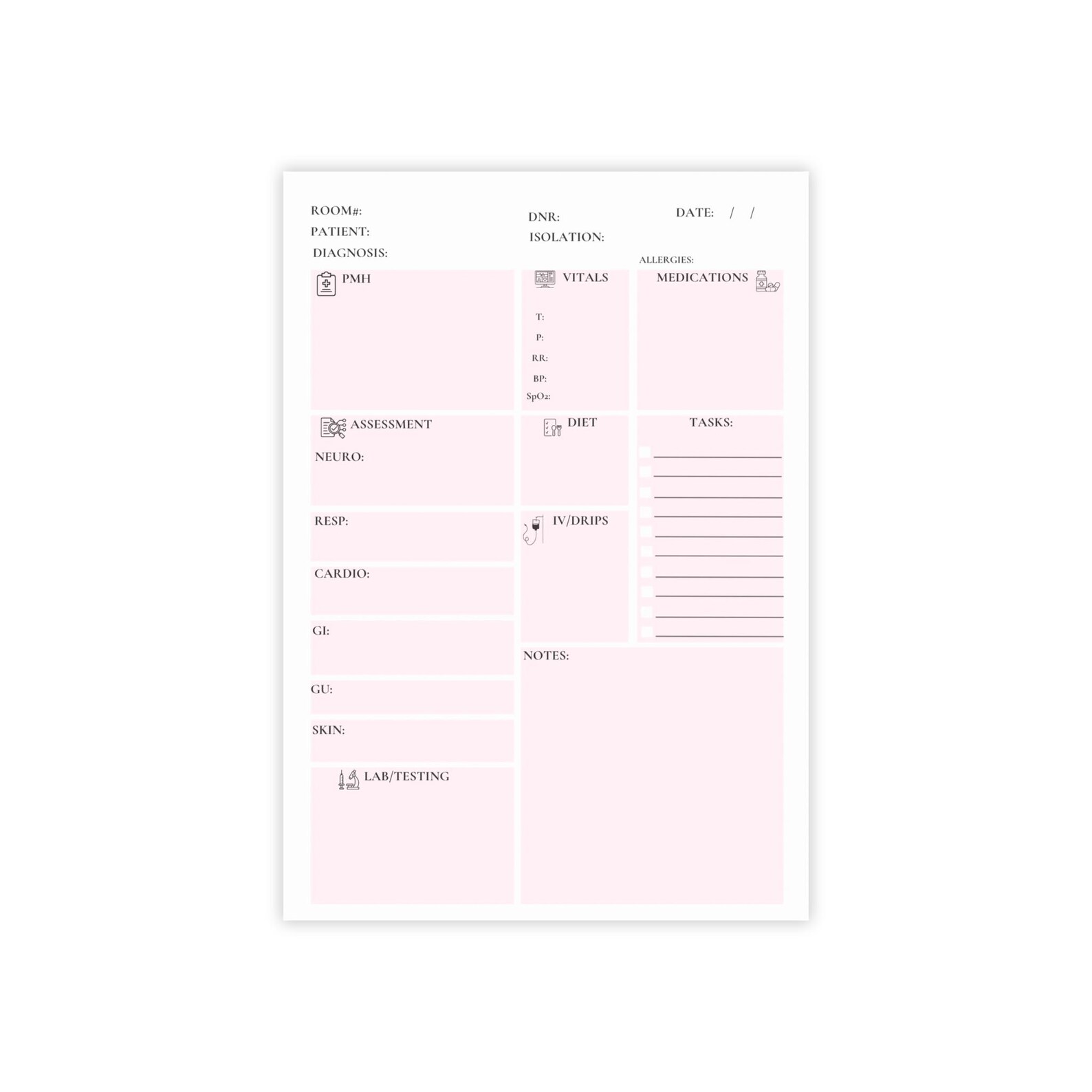 NURSE GIFT Post-it® Note Pads. | Critical Care Nurse Shift Notepad ...