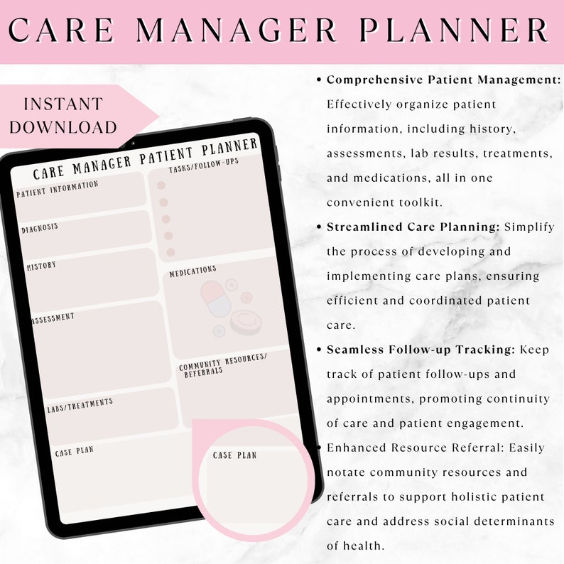 Streamline Your Case Management: RN Care Manager Planner Toolkit for ...