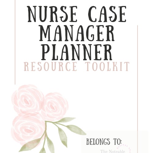 Nurse Case Manager Planner Toolkit Case Manager CCM - Etsy