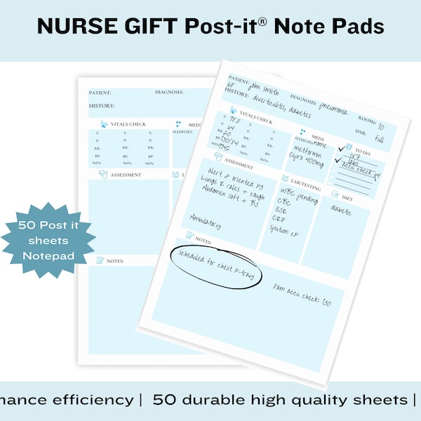 Nurse Note Pads - Etsy