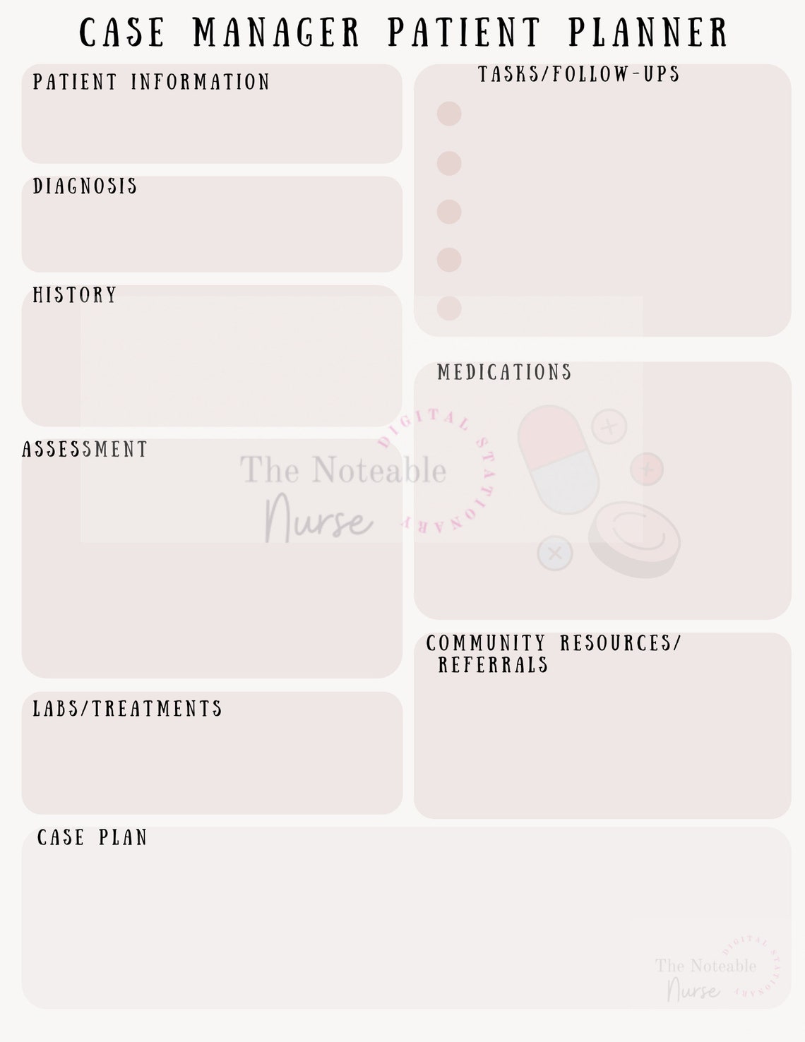 Nurse Case Manager Planner Toolkit Case Manager CCM | Etsy