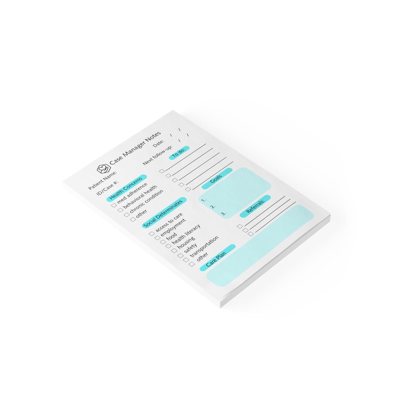 CASE MANAGER GIFT Post-it® Note Pads. nurse Case Manager Care Plan ...