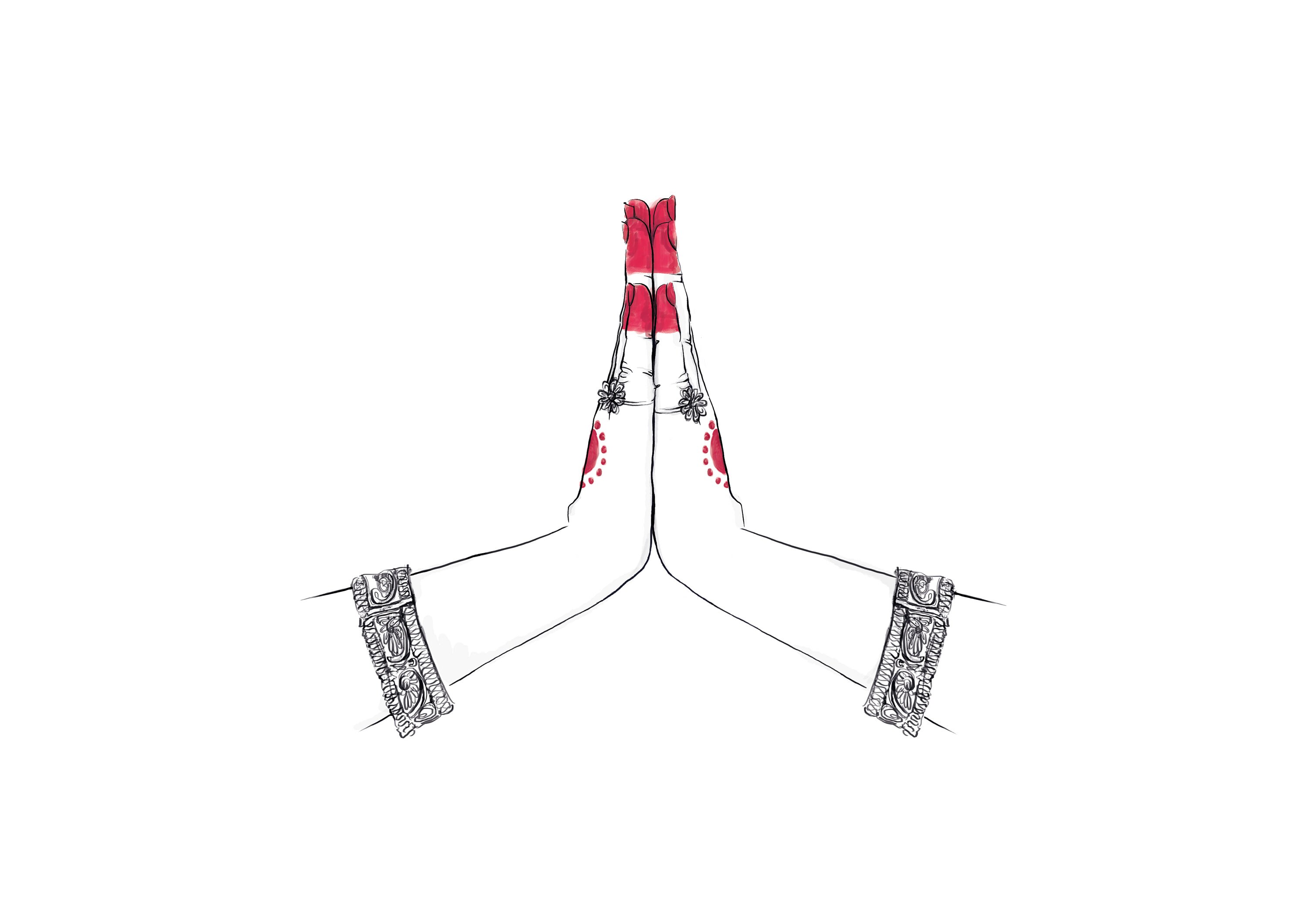 Namaste. Digital Illustration. Printable. Digital Download. - Etsy