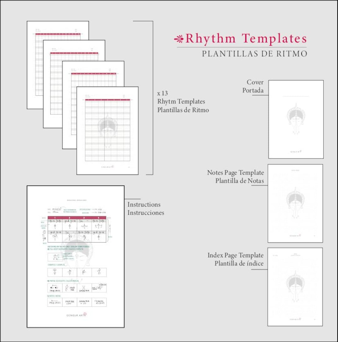 Güngur Rhythm Templates. Printable. Digital Download. - Etsy
