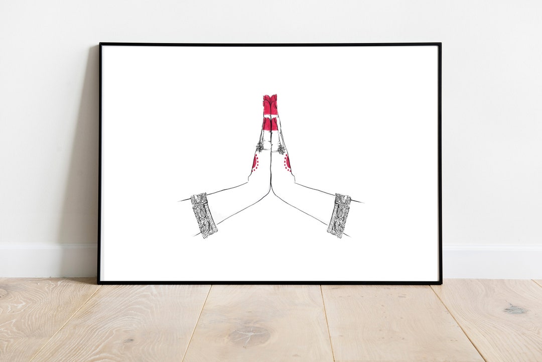 Namaste. Digital Illustration. Printable. Digital Download. - Etsy