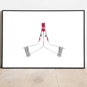 Namaste. Digital Illustration. Printable. Digital Download. - Etsy