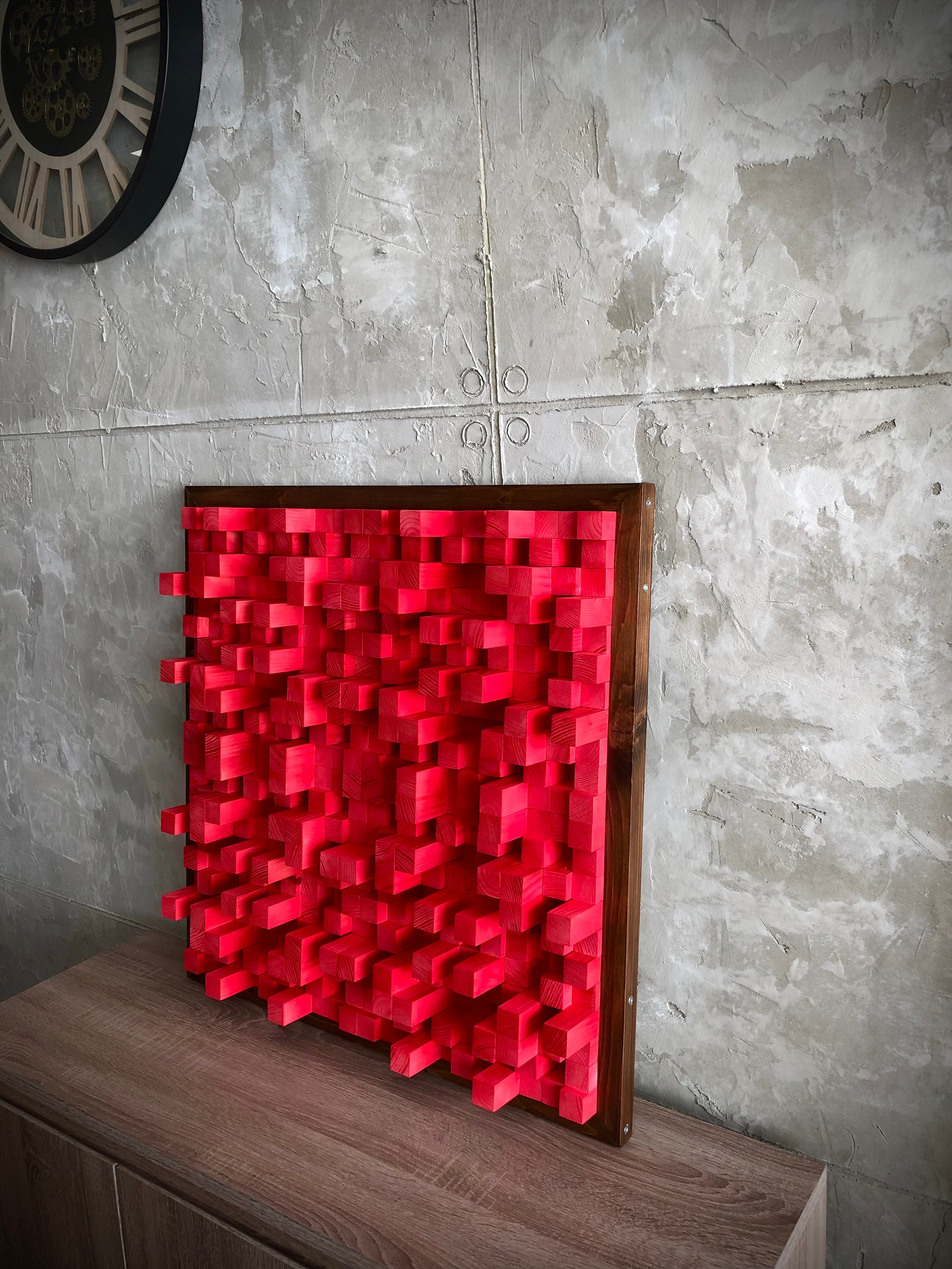 Wood Diffuser Wood Wall Decor Mosaic Acoustic Diffuser | Etsy