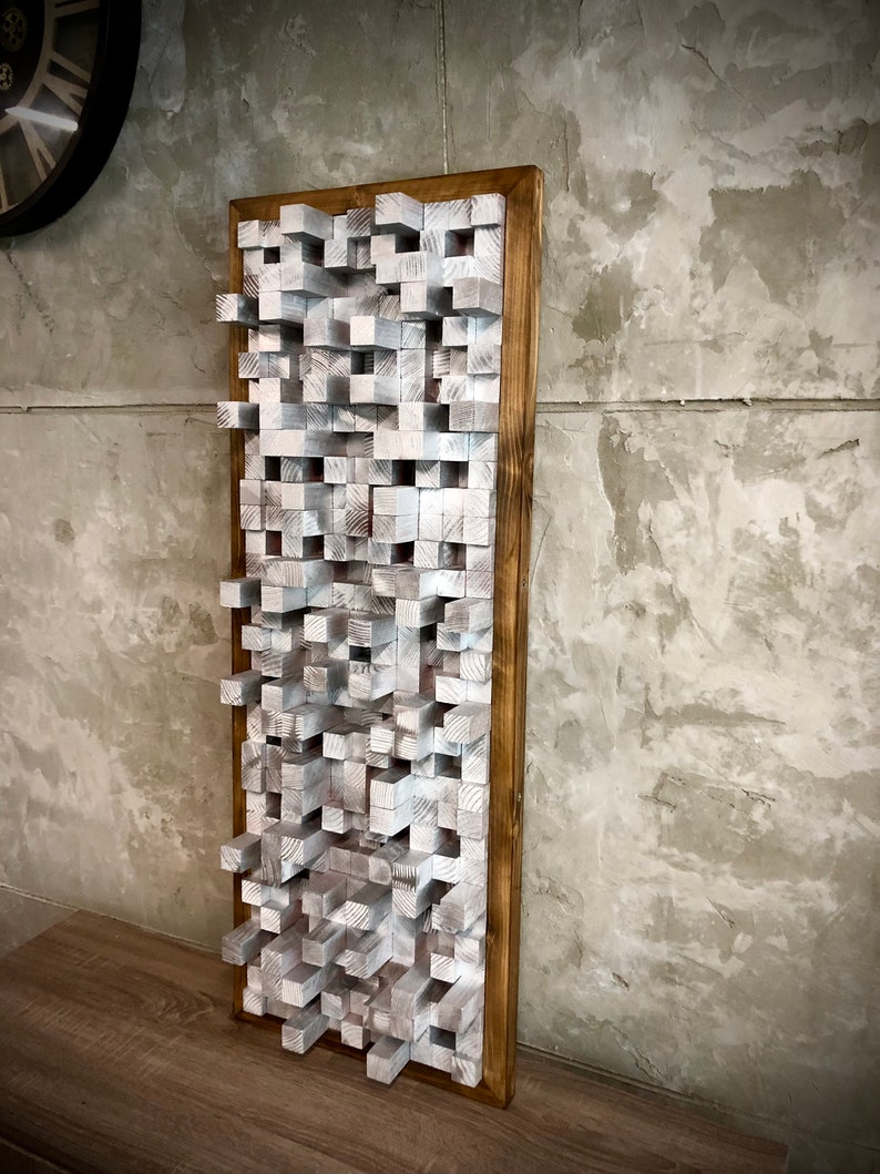 Wood Diffuser Wood Wall Decor Mosaic Acoustic Diffuser - Etsy