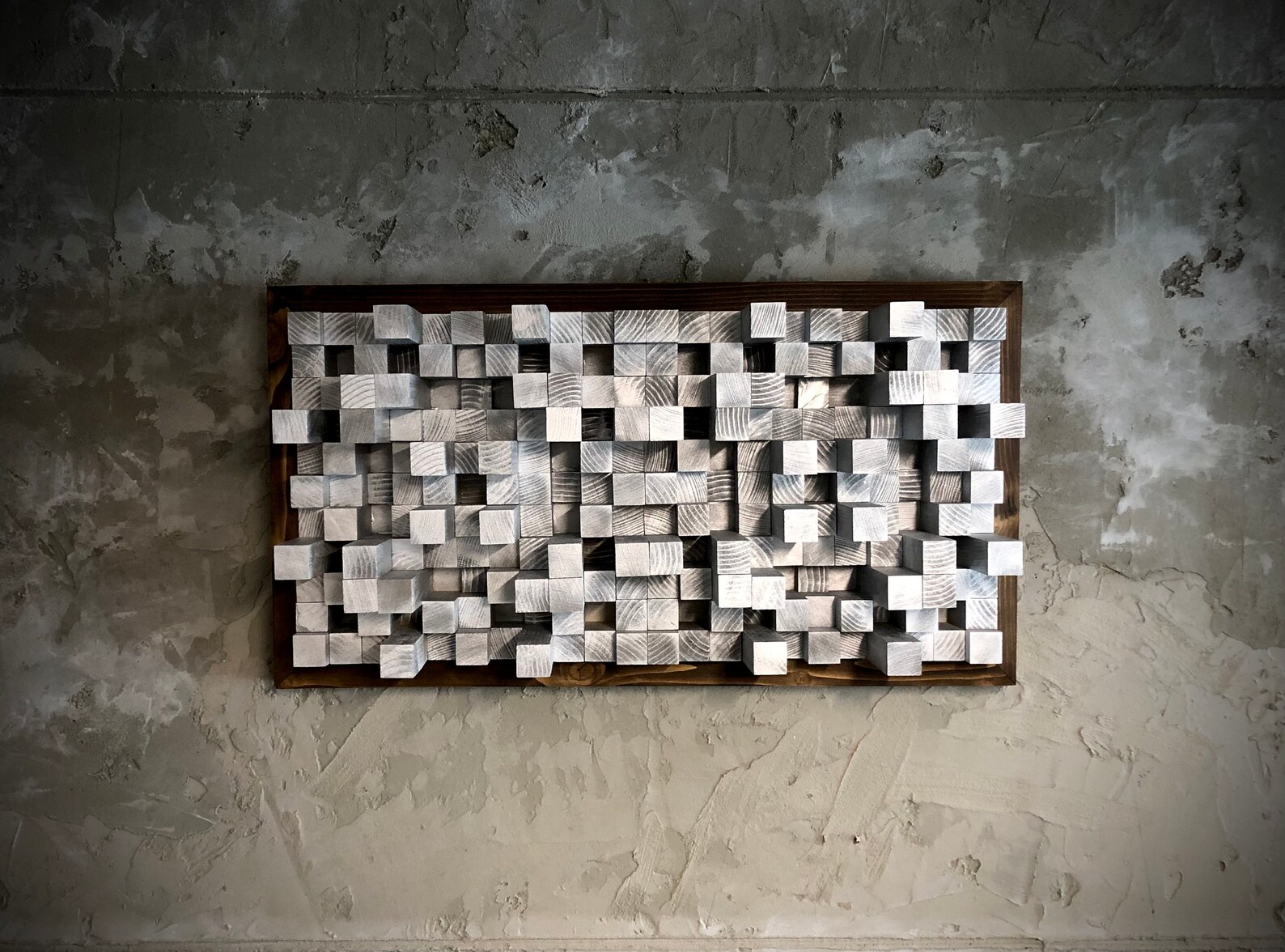 Wood Diffuser, Wood Wall Decor Mosaic, Acoustic Diffuser, Custom ...