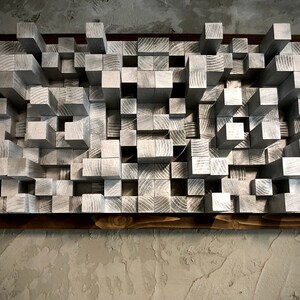 Wood Diffuser, Wood Wall Decor Mosaic, Acoustic Diffuser, Custom ...