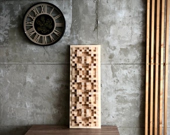 Wood Diffuser Wood Wall Decor Mosaic Acoustic Diffuser - Etsy