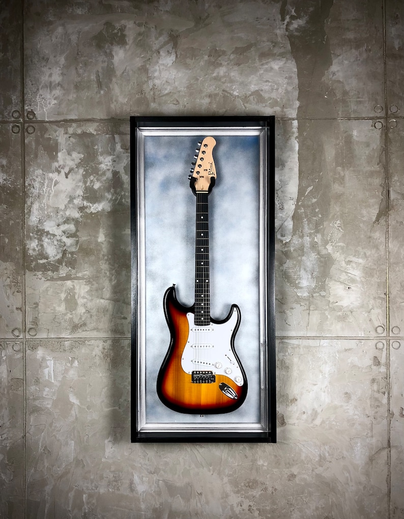 Guitar Wall Display Frame for GIBSON, FENDER, PRS Electric Guitar ...