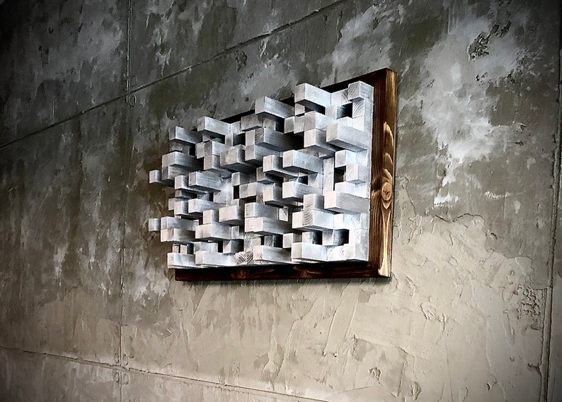 Wood Diffuser, Wood Wall Decor Mosaic, Acoustic Diffuser, Custom ...