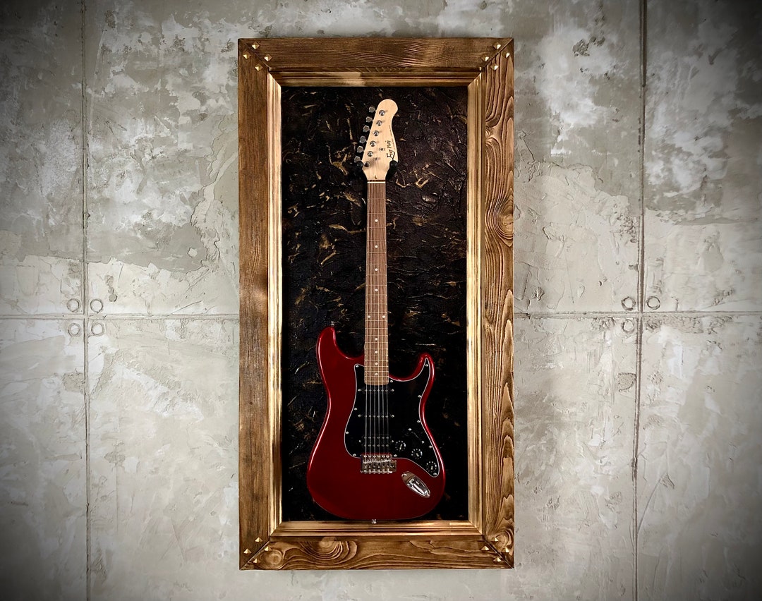 Guitar Display Frame Guitar Hanger Wall Mount Gibson Fender PRS Ibanez ...