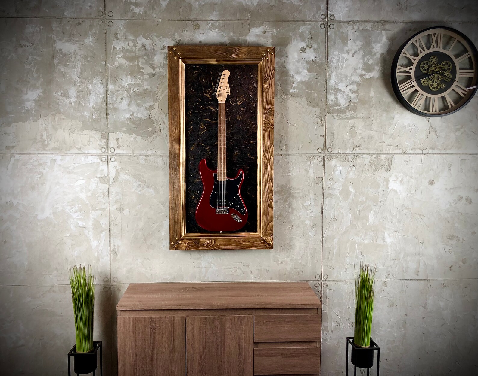 Guitar Display Frame Guitar Hanger Wall Mount Gibson Fender - Etsy