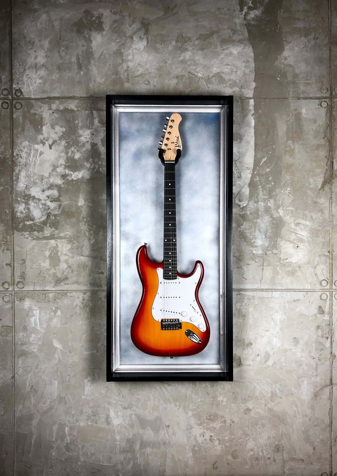 Guitar Wall Display Frame for GIBSON, FENDER, PRS Electric Guitar ...