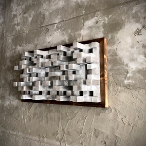 Wood Diffuser, Wood Wall Decor Mosaic, Acoustic Diffuser, Custom ...