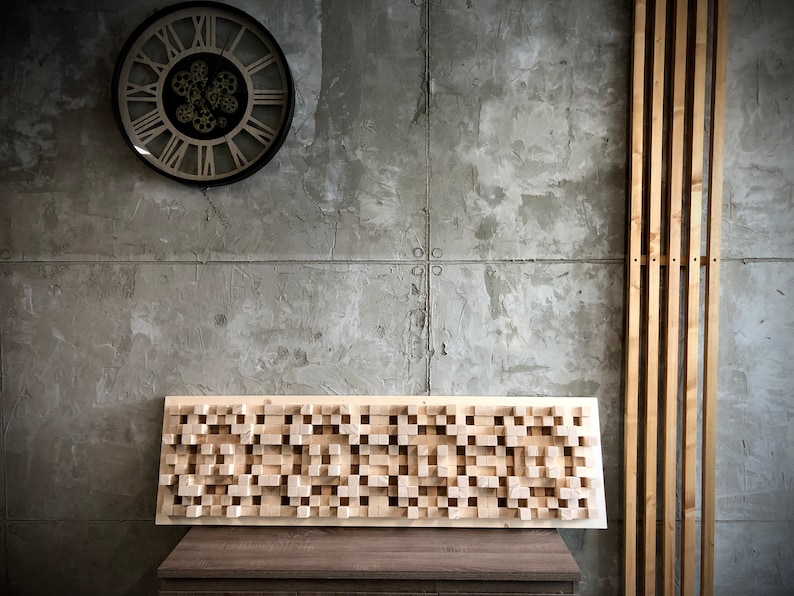 Wood Diffuser, Wood Wall Decor Mosaic, Acoustic Diffuser, Custom ...