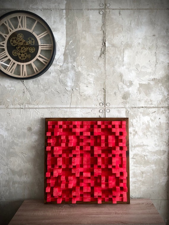 Wood Diffuser Wood Wall Decor Mosaic Acoustic Diffuser - Etsy